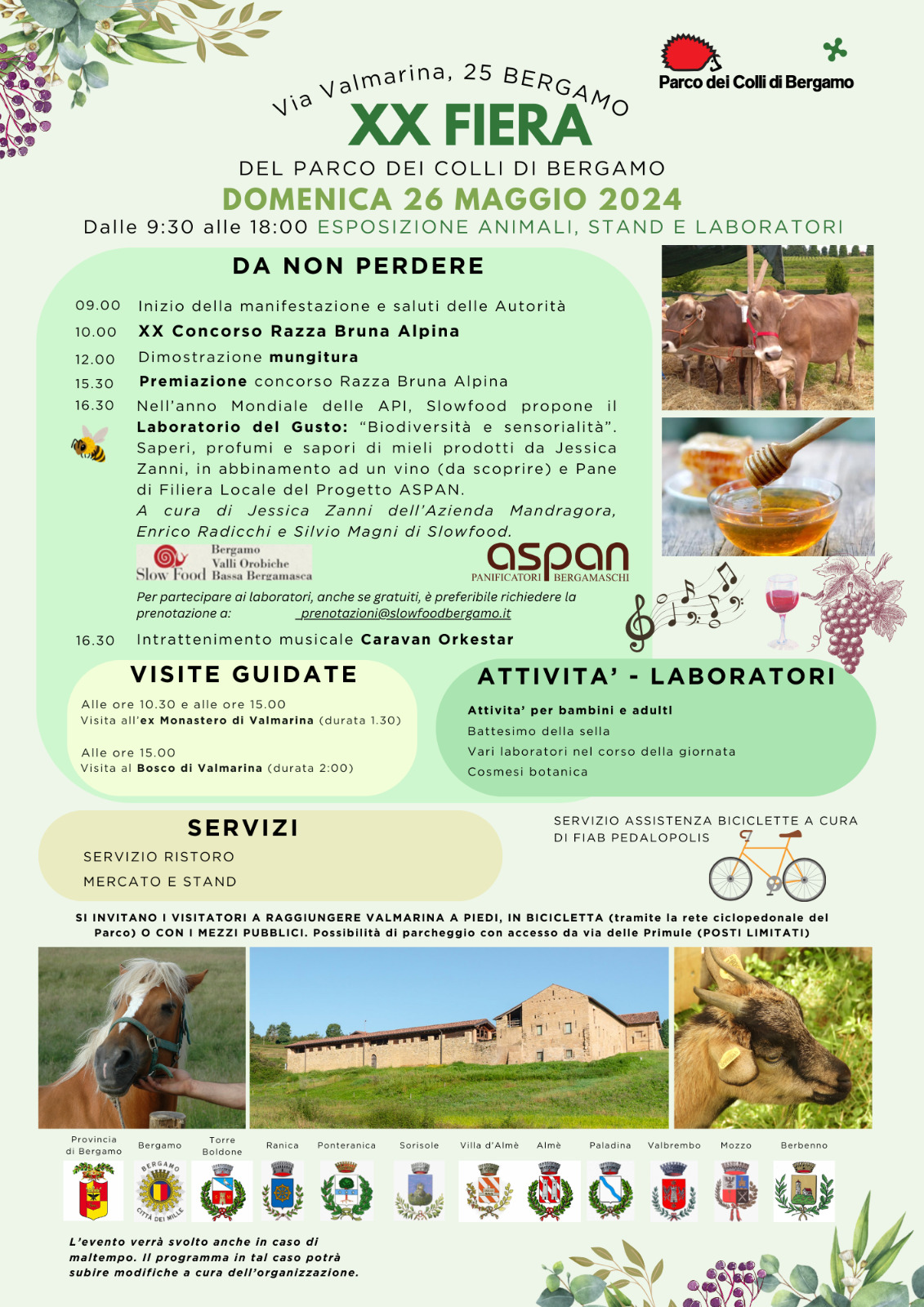 26 maggio: XX Fiera del Parco dei Colli di Bergamo | Slow Food Bergamo